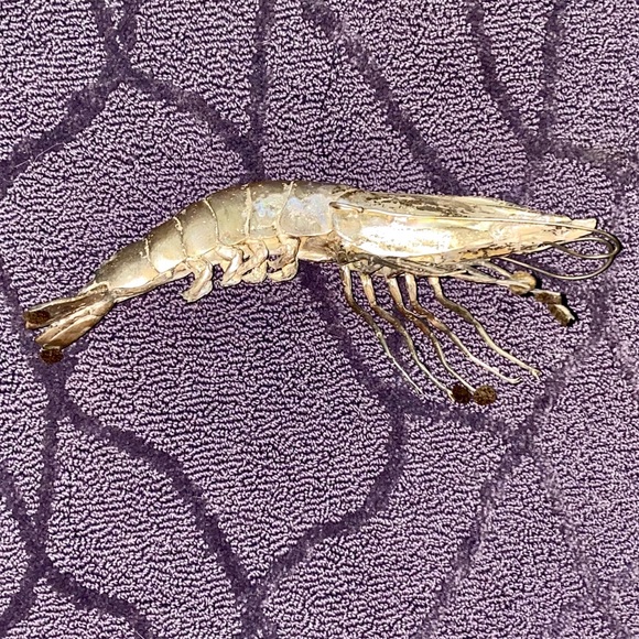 Accents | Large Silver Metal Decorative Sea Prawn | Poshmark